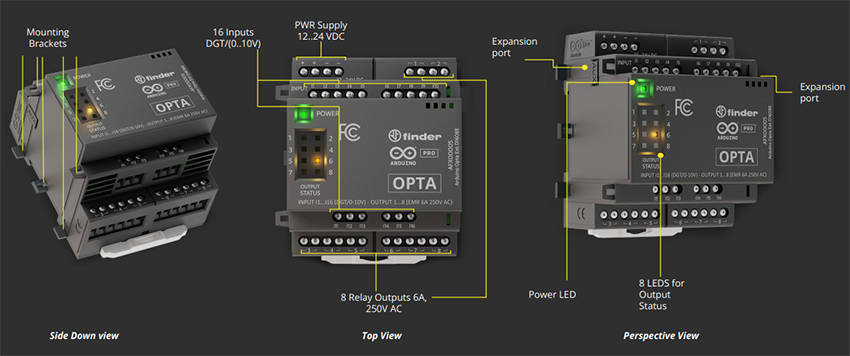 D1608x Pro Opta® Digital Expansions - Arduino | Mouser D1608x Pro Opta® Digital Expansions - Arduino | Mouser